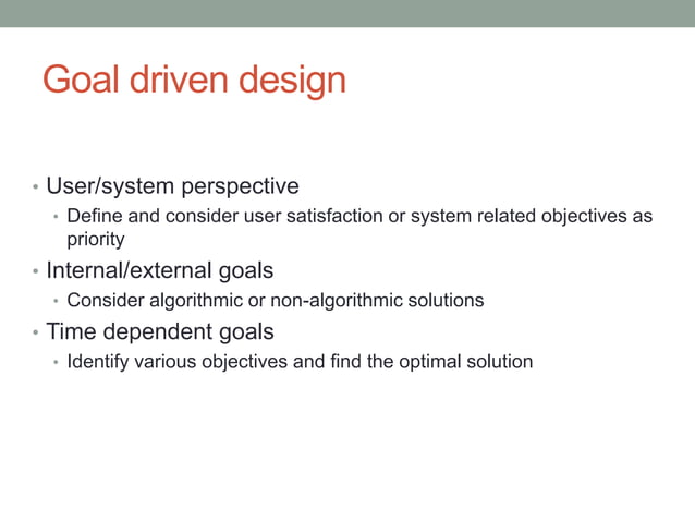 Beyond Accuracy Goal Driven Recommender Systems Design Ppt
