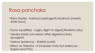 jambu ppt.pptx dravya guna ayurveda presentation | PPTX