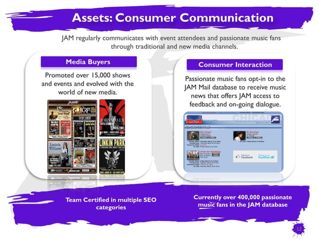 Jam capabilities overview September 2012 | PPT