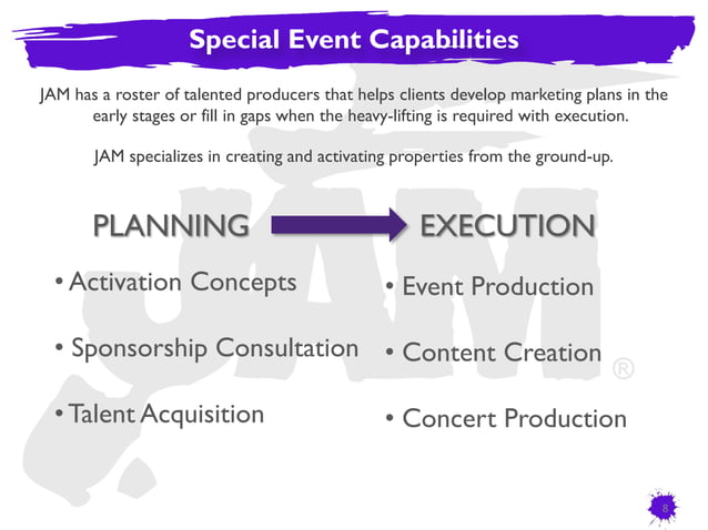 Jam capabilities overview September 2012 | PPT