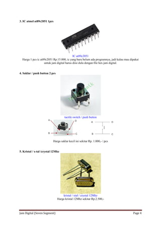 Jam digital 7 segment [Arduino] | PDF