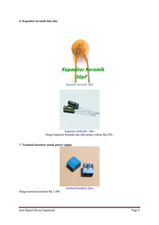 Jam digital 7 segment [Arduino] | PDF