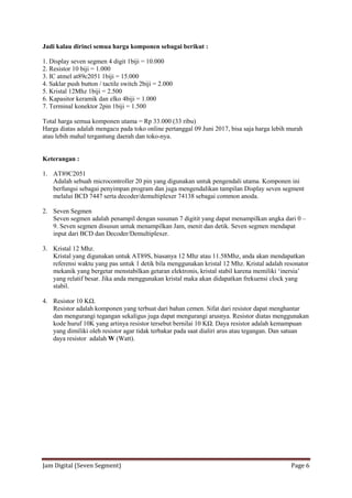Jam digital 7 segment [Arduino] | PDF