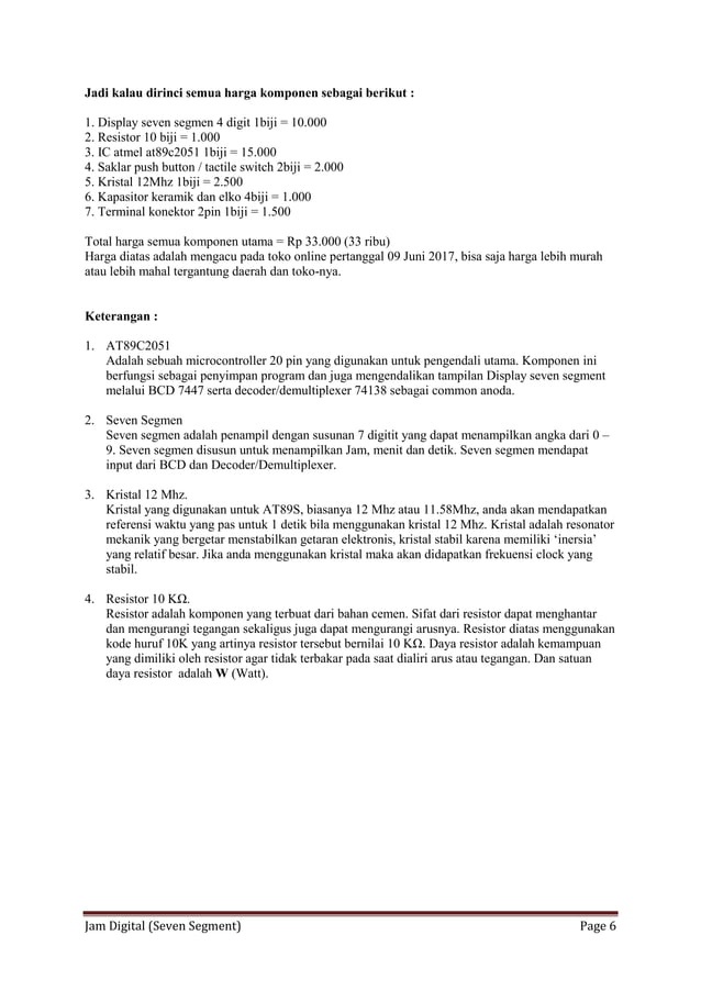 Jam Digital 7 Segment Arduino Pdf