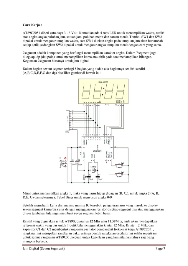 Jam digital 7 segment [Arduino] | PDF