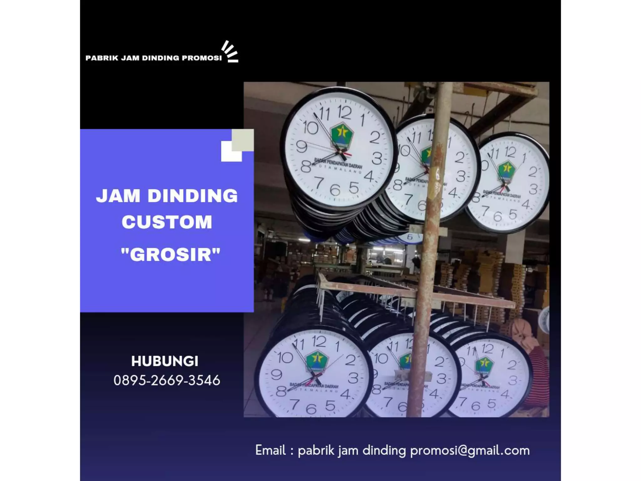 0895-2669-3546, Desain Jam Dinding Custom | PPT