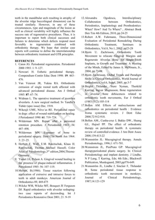 ORTHODONTIC TREATMENT OF PERIODONTALLY DAMAGED TEETH - AN ...