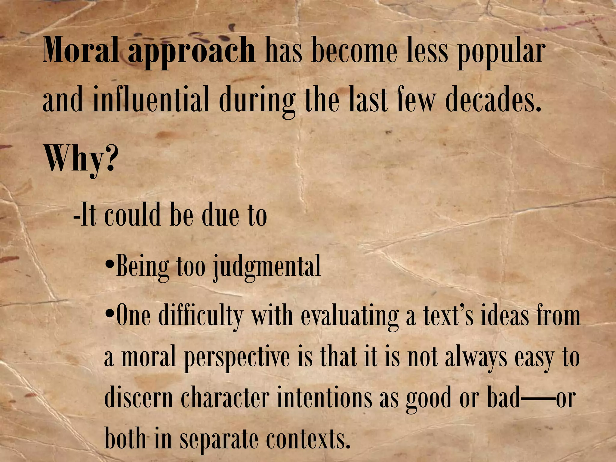 Moral Criticism | PPTX