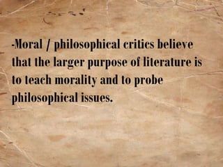 Moral Criticism | PPTX