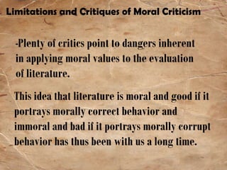 Moral Criticism | PPTX