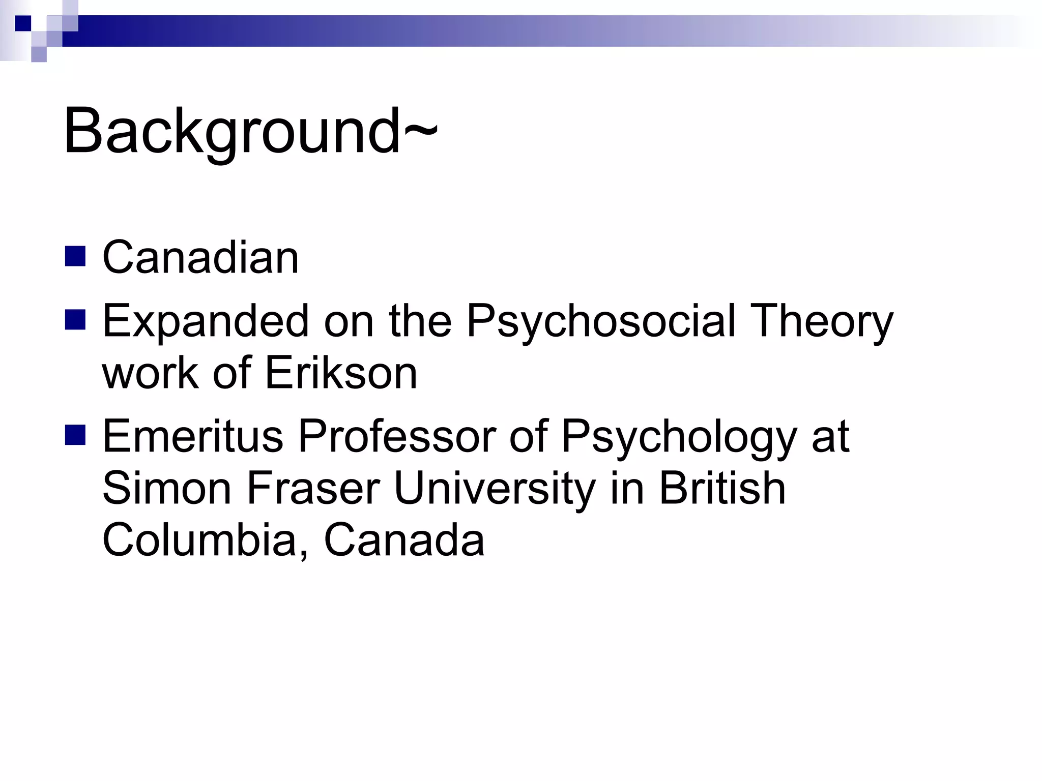 James Marcia Identity Status | PPT