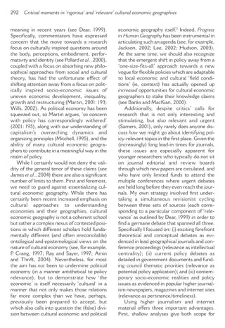 graduate students - doing cultural economy research | PDF