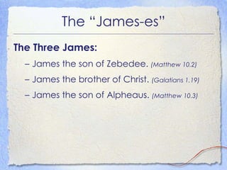 James, Thaddeus And Simon | PPT