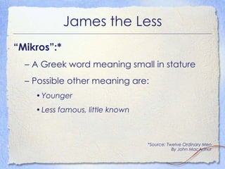 James, Thaddeus And Simon | PPT