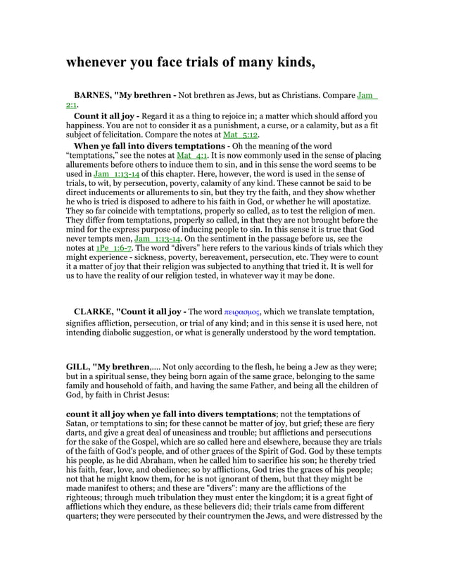 James 1 1 12 commentary | PDF