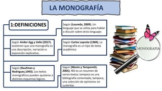 Presentación de trabajo. ppt de la monografía | PPTX
