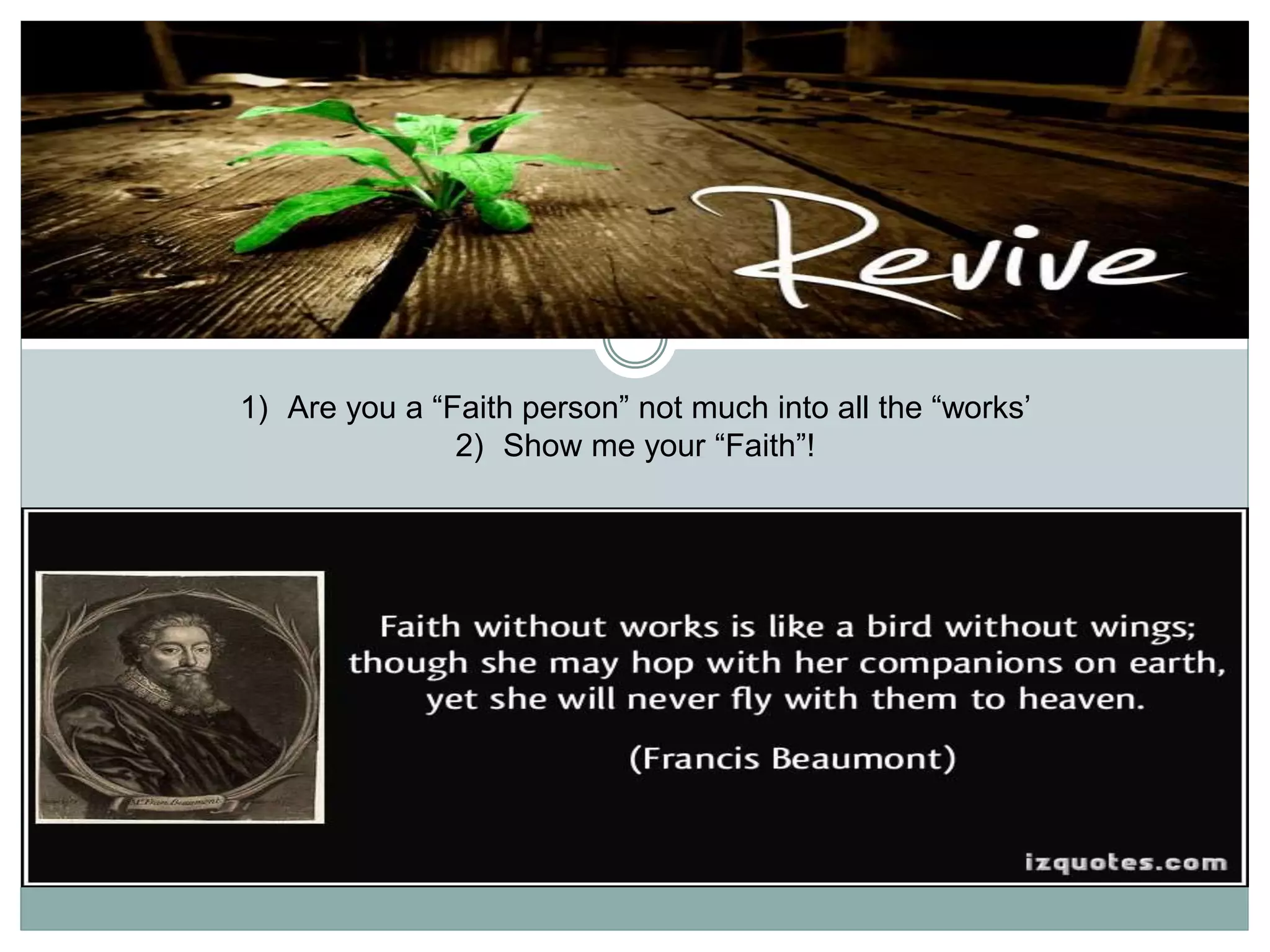 James 2 faith without works | PPT