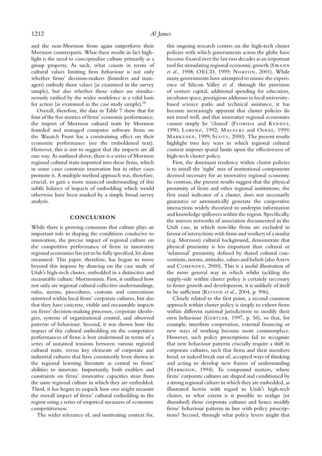 demystifying culture in regional development | PDF