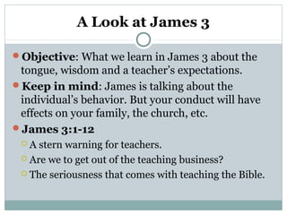 James Chapter 3 - 2/16/2014 | PPT