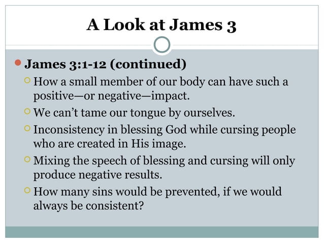 James Chapter 3 - 2/16/2014 | PPT
