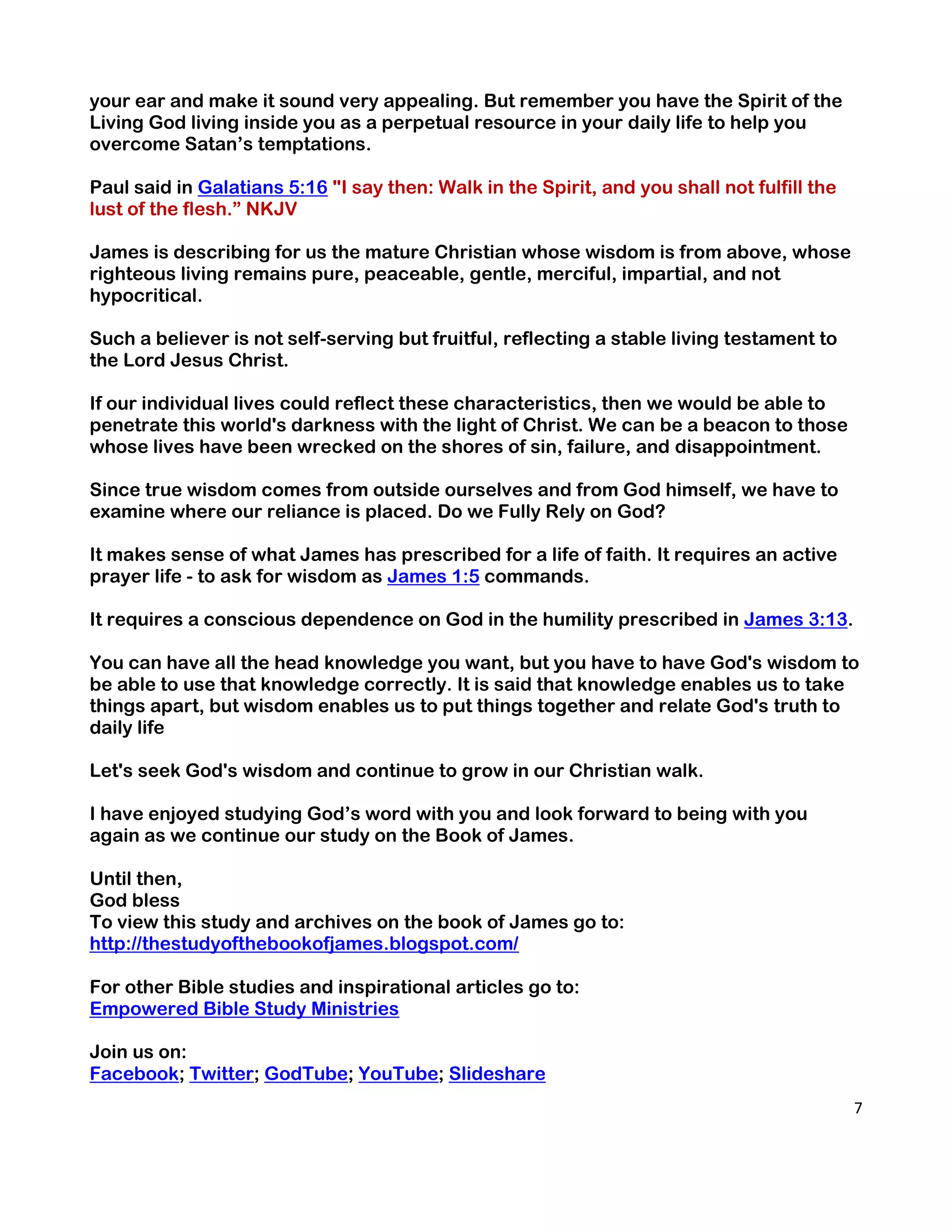 God's Wisdom vs Earthly Wisdom | PDF | Spirituality | Religion ...