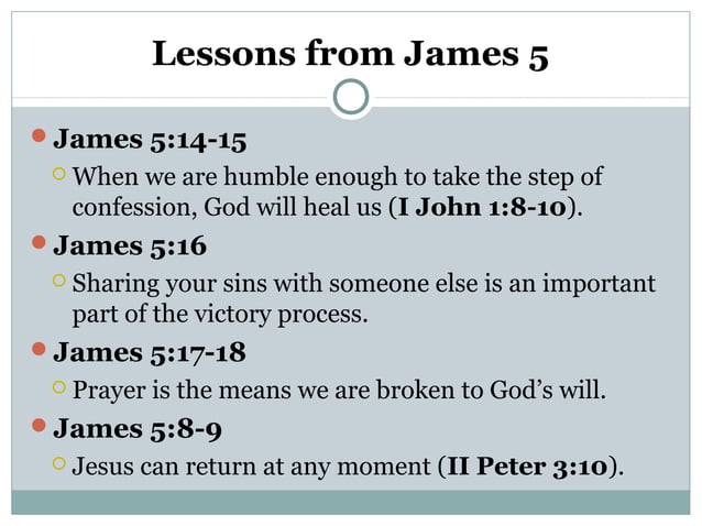 Lessons from James 5 - 3/23/2014 | PPT