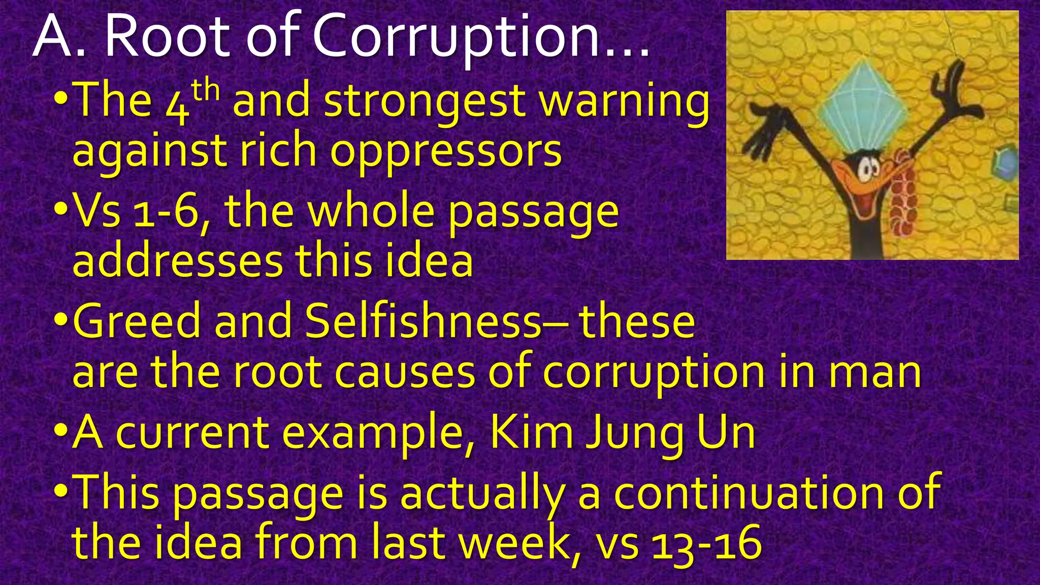 Corruption and Greed | PPTX