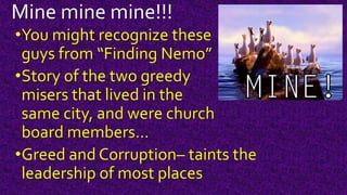 Corruption and Greed | PPTX