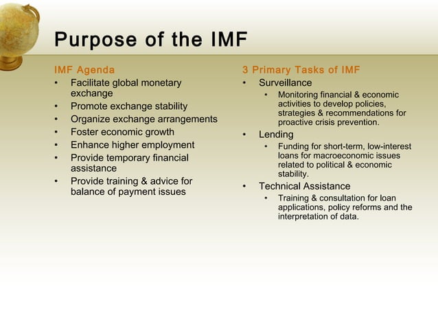 The IMF Structure | PPT
