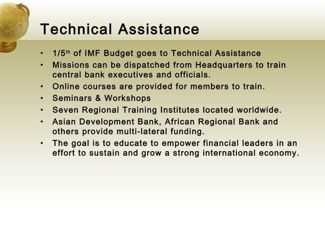 The IMF Structure | PPT