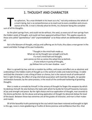 James Allen - As A Man Thinketh | PDF