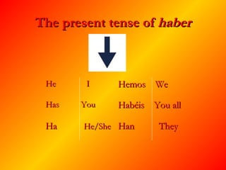 James and Billy's presentation perfect tense. | PPT