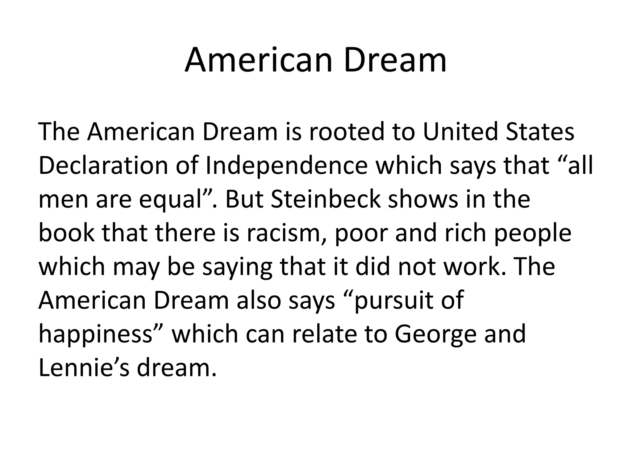 Of Mice and Men Context | PPTX