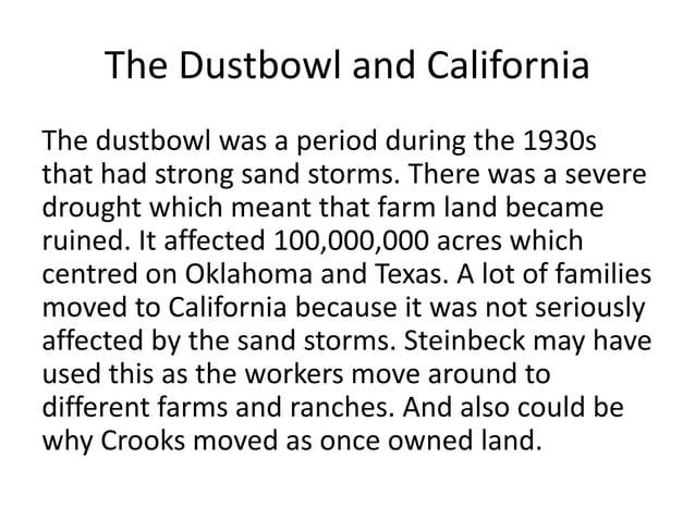 Of Mice and Men Context | PPTX