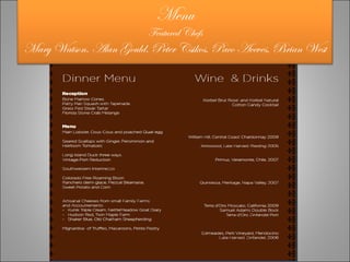 James Beard Dinner | PPT