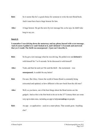 James bond | PDF | Fiction | Books and Literature