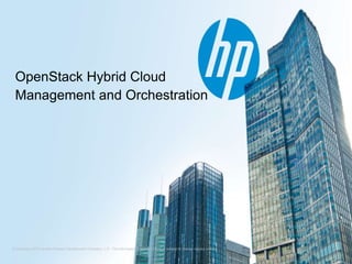 OpenStack Hybrid Cloud Management and Orchestration - James Bond | PPT