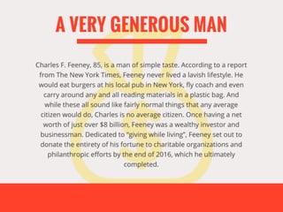Charles F. Feeney: The James Bond of Philanthropy | PDF