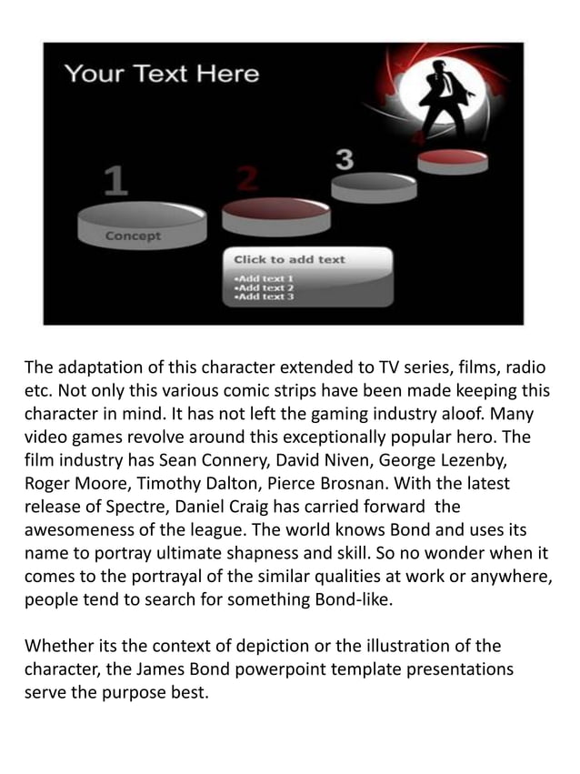 James Bond Powerpoint Template Presentations and Background | PDF ...