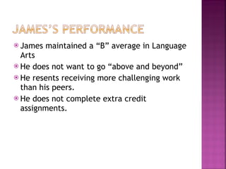 James case study | PPT