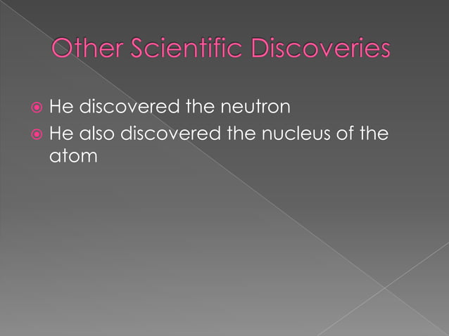 James chadwick | PPTX | Physics | Science
