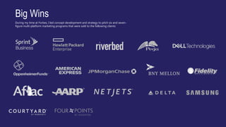 James Colistra Forbes Portfolio of Work 2024 | PPTX
