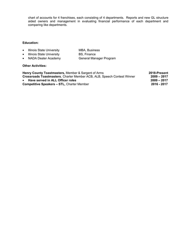 James Dalton resume 2019 | PDF