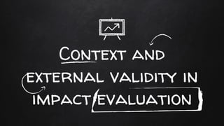 External Validity and Mechanism Mapping | PPT