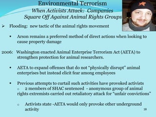 James Feldkamp on environmental terrorism | PPTX