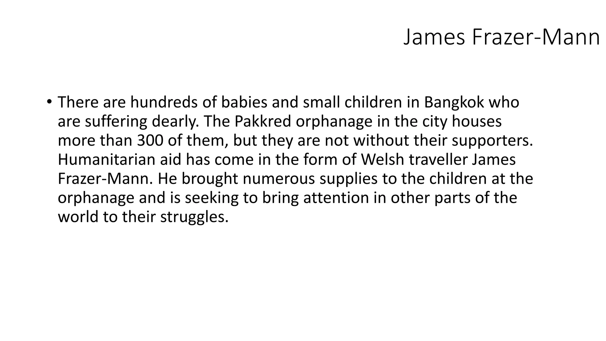 JAMES FRAZER-MANN | PPT