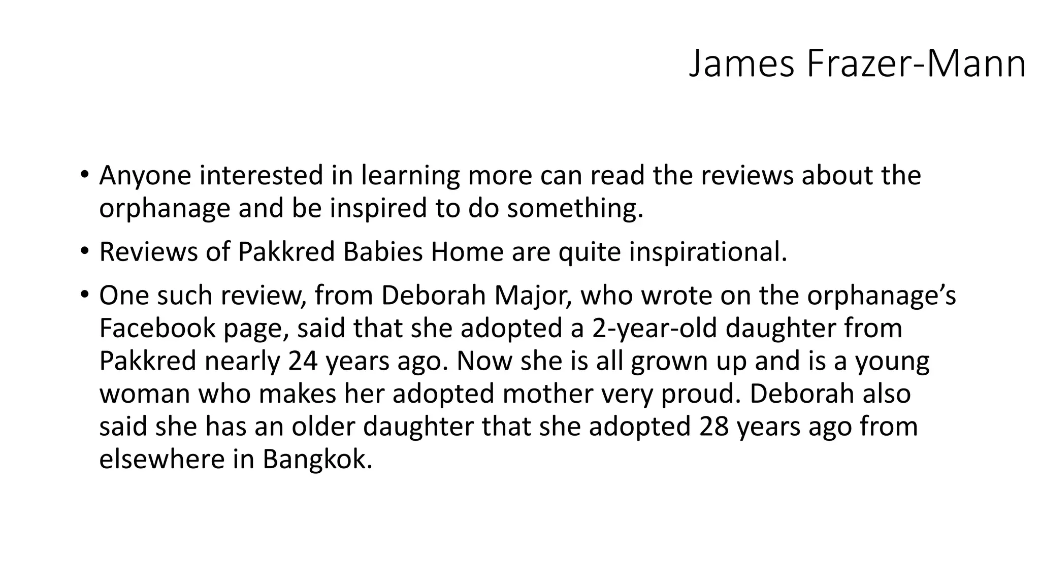 JAMES FRAZER-MANN | PPT