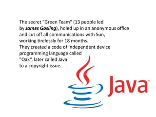 James Gosling, by Tommaso B. | PPTX