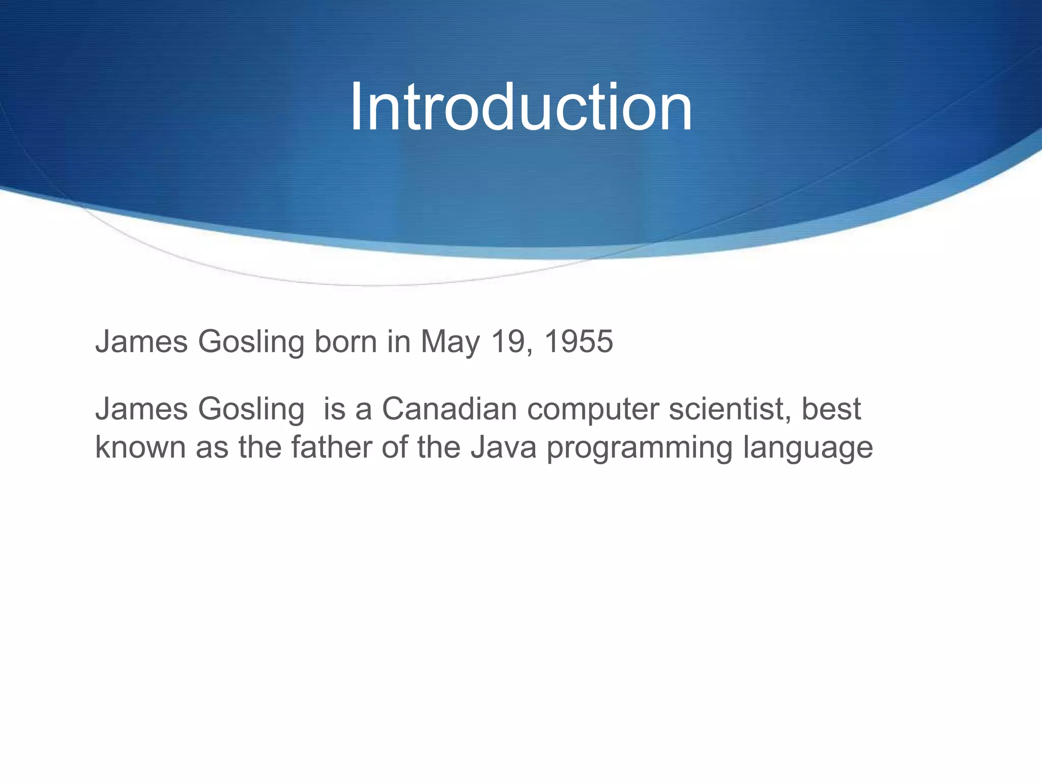 James Gosling | PPTX