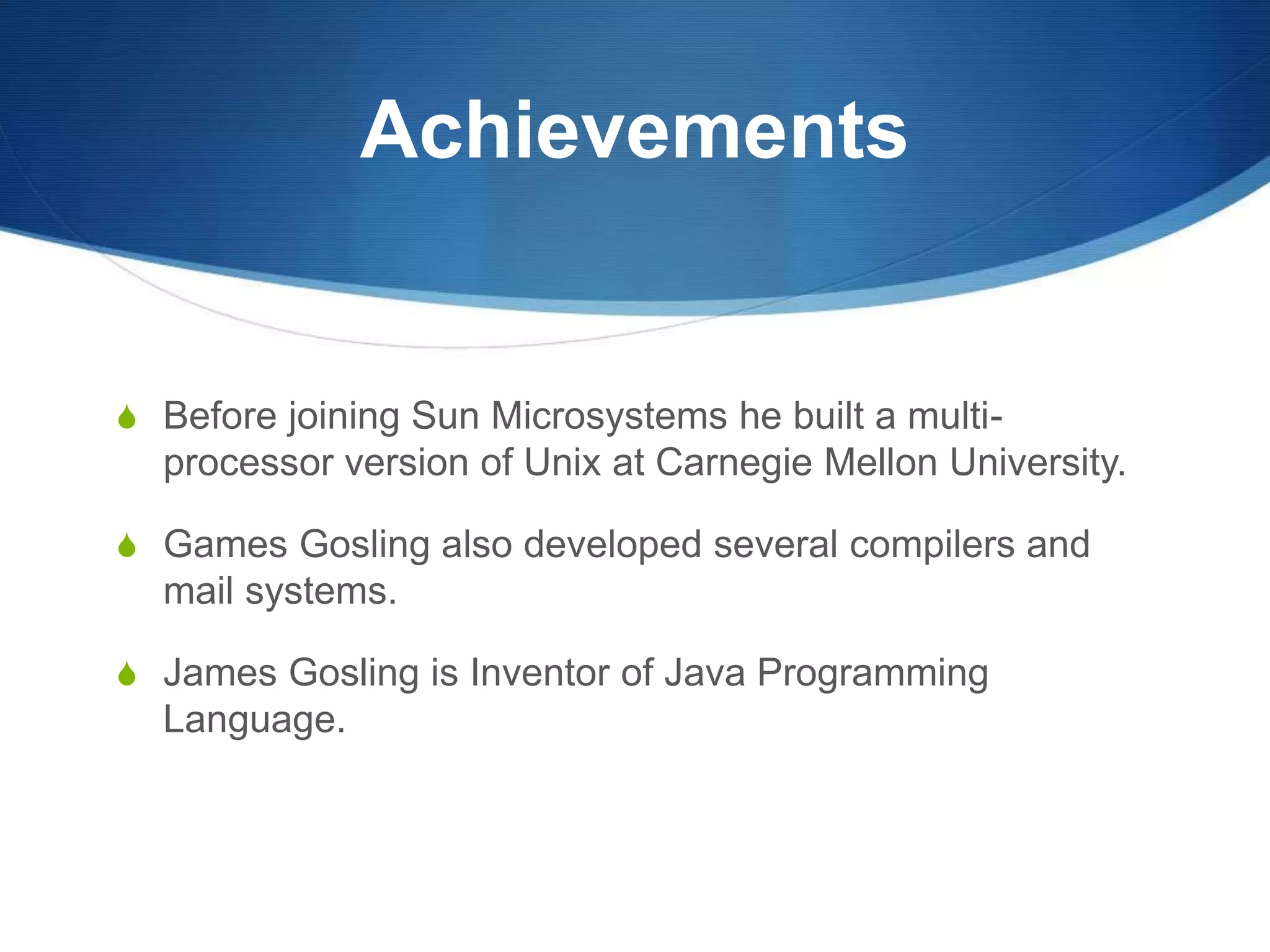 James Gosling | PPTX